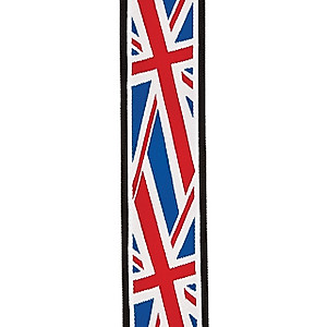 D'Addario Accessories Guitar Strap - Guitar Accessories - Electric Guitar Strap, Acoustic Guitar Strap, Acoustic Electric Guitar Strap & Bass Guitar Strap - Woven - Union Jack, Standard (50A11)