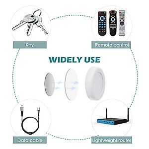 5 Pack Magnetic Remote Control Holder Wall Mount Holders Hole-Free Phone Charging Organizer Storage Containers For Home Office School Supply Storage - strong magnet securely hold (White)