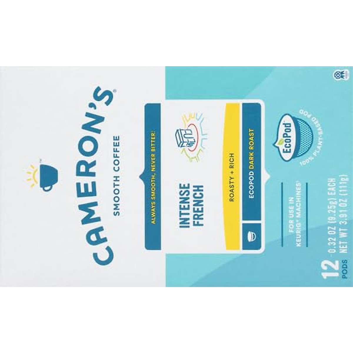 Cameron's Coffee Single Serve Pods, Intense French, 12 Count (Pack of 1)