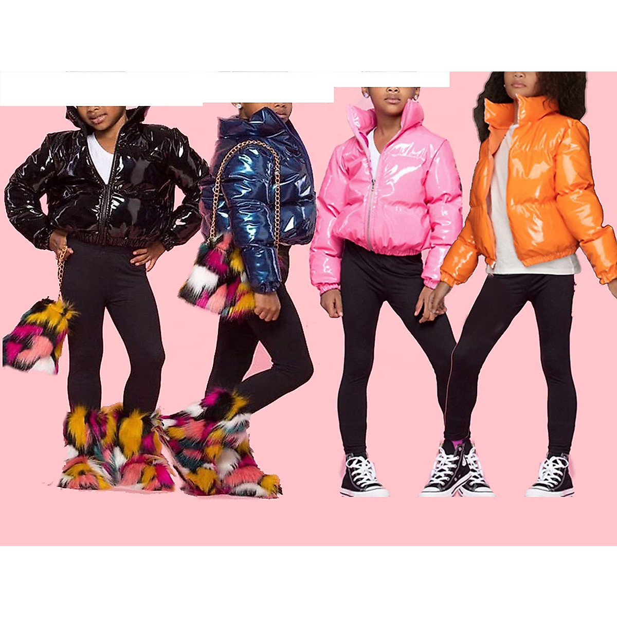 AMEBELLE Toddler Baby Girl Boy Unisex Warm Stand Collar Lightweight Zip Up Down Jacket Coats(1672-Black-6/7Y)