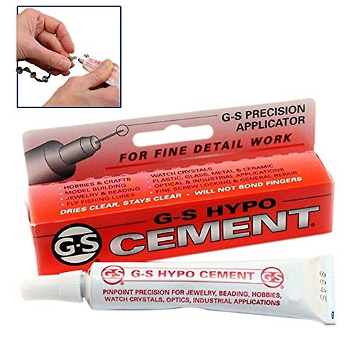 G-S Hypo Crystal Cement Glue Rhinestone Watch Crystal Craft Jewelry Gem, Hobbies