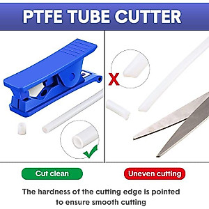 2Pcs blue Rubber Hose Cutter PTFE Plastic Tubing Cutter Hose Tube Cutter Tool, Pipe Cutter Pipe Accurate Tube Cutting Tool for Tubing Notcher Nylon PVC PU Tube and Hose Cut Up to 3/4 Inch OD Tube