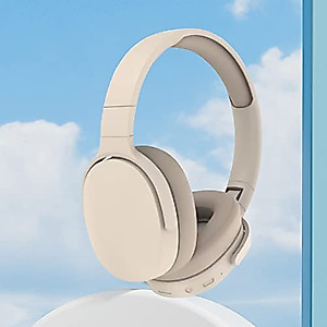 sdhkgrrt Bluetooth 5.1 Over-Ear Lightweight Wireless Headphones - Hi-Fi Stereo Foldable Built-in Mic Surround Sound Bass Soft Earmuffs Stereo Noise Cancelling Headset for Travel Sports