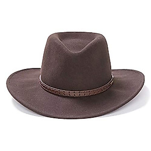 Stetson Men's Sturgis Pinchfront Crushable Wool Felt Hat Cordova Large