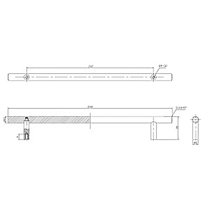 Richelieu Hardware BP2102192170 Piacenza Collection 7 9/16-inch (192 mm) Center-to-Center Stainless Steel Modern Cabinet and Drawer Pull Handle for Kitchen, Bathroom, and Furniture