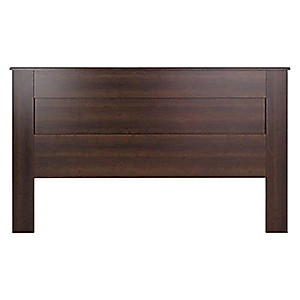 Prepac King Flat Panel Headboard, Espresso