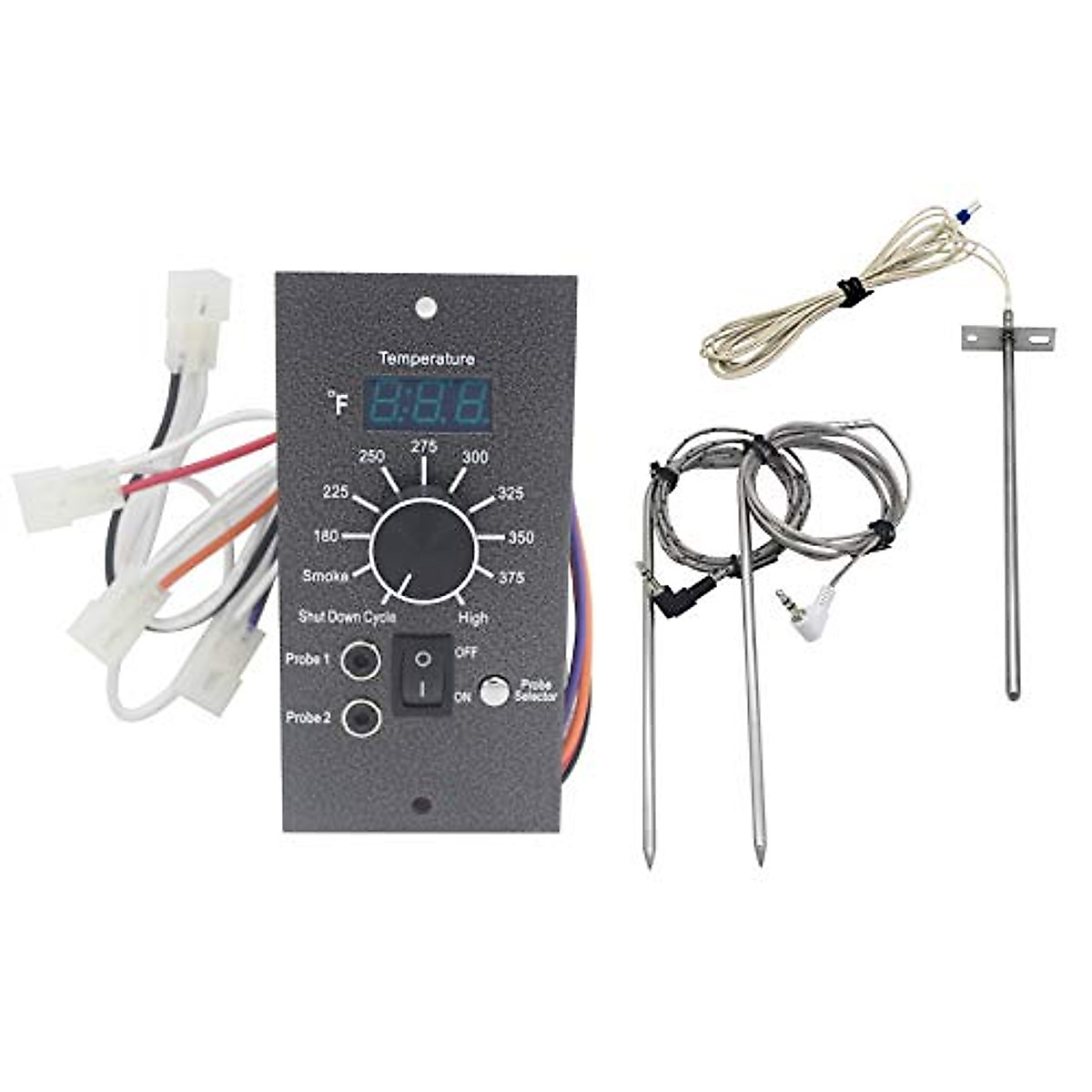 Unifit Universal Digital Temperature Control Panel Kit Replacement Parts for Traeger Pro 20/22/34 Series Wood Pellet Smoker Grills, Including Sensor and Meat Probe