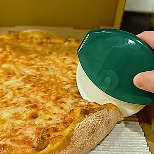 Pizza Cutter Wheel, Safe for Kids, Montessori Kitchen Tools, Child Safe Kitchen Tools, Easy to Clean Pizza Slicer, Snap Apart Pizza Cutter, Dishwasher Safe, Plastic Toddler Kitchen Tools, Made in USA