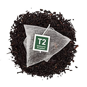 T2 Tea - Melbourne Breakfast Black Tea, Tea Bags in Resealable Bag, 120g (4.2oz), 60 Tea Bags
