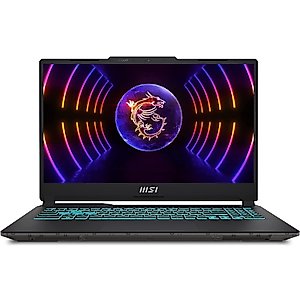 MSI Cyborg 15 15.6" FHD 144Hz Gaming Laptop - 13th Gen Intel Core i7-13620H 10-Core up to 4.90 GHz CPU, 16GB DDR5 RAM, 1TB NVMe SSD, GeForce RTX 4050 6GB, Wi-Fi 6 Gig+ Bluetooth 5.2, Windows 11 Home