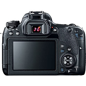 Canon EOS 77D DSLR Camera with 18-135mm USM Lens (1892C002) + 64GB Memory Card + Case + Card Reader + Flex Tripod + Hand Strap + Cap Keeper + Memory Wallet + Cleaning Kit (Renewed)