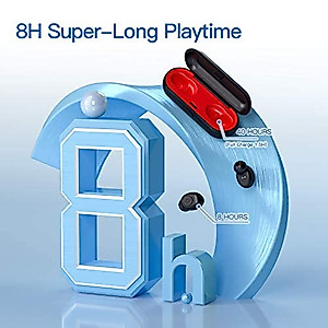 L LINPA WORLD Wireless Earbuds Super Portable True Wireless Stereo Headphones in Ear Deep Bass Built in Mic IPX6 Waterproof with Charging Case (Only 50g) 40H Playtime for Workout Running (Dark Gray)