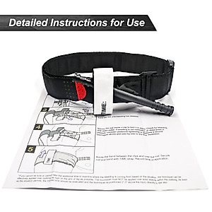 Tourniquet, 3 Pack - The Fastest, Safest, Most Effective Combat Hemostatic Control Single-Handed Application for Military Tactical First Aid Medical Battle Tourniquets