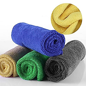 UYYE Premium All-Purpose Microfiber Cleaning Towels for car, Car Interior Accessories with Strong Absorptio,12"x 12". Thick Professiona Cleaning Rags for Cars Cloth (12-Pack)