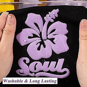 WRAPXPERT Puff HTV Vinyl - Purple Puff Vinyl Heat Transfer 3D,Puff Print Vinly for Tshirts,Clothing,Light Purple Iron on Vinyl 10" x5ft,Easy to Cut&Weed&Press