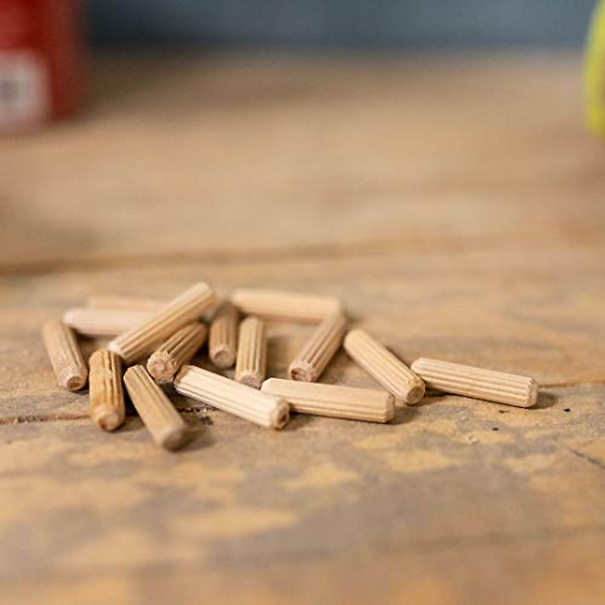 General Tools 840014 1/4-Inch Fluted Wood Dowel Pins, 72-Pack