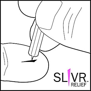 The Sliver Removal System from Slivr Relief. Safely Removes Splinters with Ease. Each Box Includes 15 Sliver Removers.
