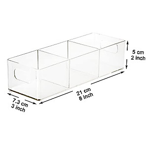 Youngever 2 Pack Plastic Tea Packet Organizers, Tea Bag Holder, Tea Bag Storage, 8.5" x 3" x 2"