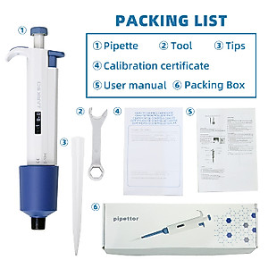 LARKSCI Micropipette 0.1-2.5ul Volume Adjustable Pipettor Accuracy Volume Micro Pipette Single Channel