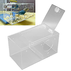 Parakeet House Box Acrylic Bird Breeding Box Transparent Parrot Mating Box Cage for Lovebirds Cockatiel Budgie
