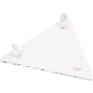 Ball Holder Stand for Footballs Basketballs Volleyballs Soccer Balls - Acrylic Display (Triangular Acrylic)