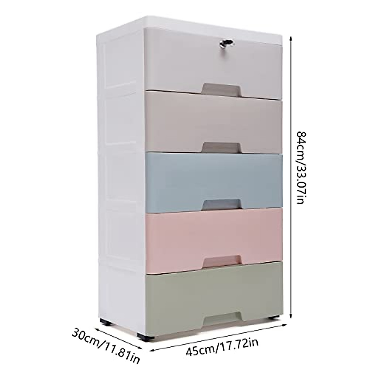 Gdrasuya10 Plastic Drawers Dresser Storage Cabinet, 5 Drawer Stackable Vertical Clothes Storage Tower,Organizer Unit for Hallway Entryway, Home Furniture