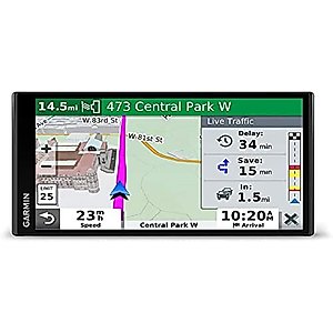 Garmin DriveSmart 65 & Traffic: GPS Navigator with a 6.95 inches Display, Hands-Free Calling, Included Traffic alerts and Information to enrich Road Trips (Renewed)
