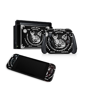 ZOOMHITSKINS Compatible with Switch Skin Cover Ouija Board Fox Black White 3M Vinyl Decal Sticker Wrap, Made in The USA