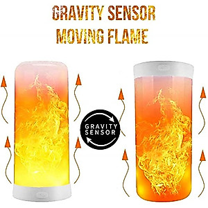 Led Flame Light, Flicking Flame Candles Fire Lanterns Outdoor Hanging Lamps with Remote and 4 Flame Modes for Home Party Garden Christmas Decoration