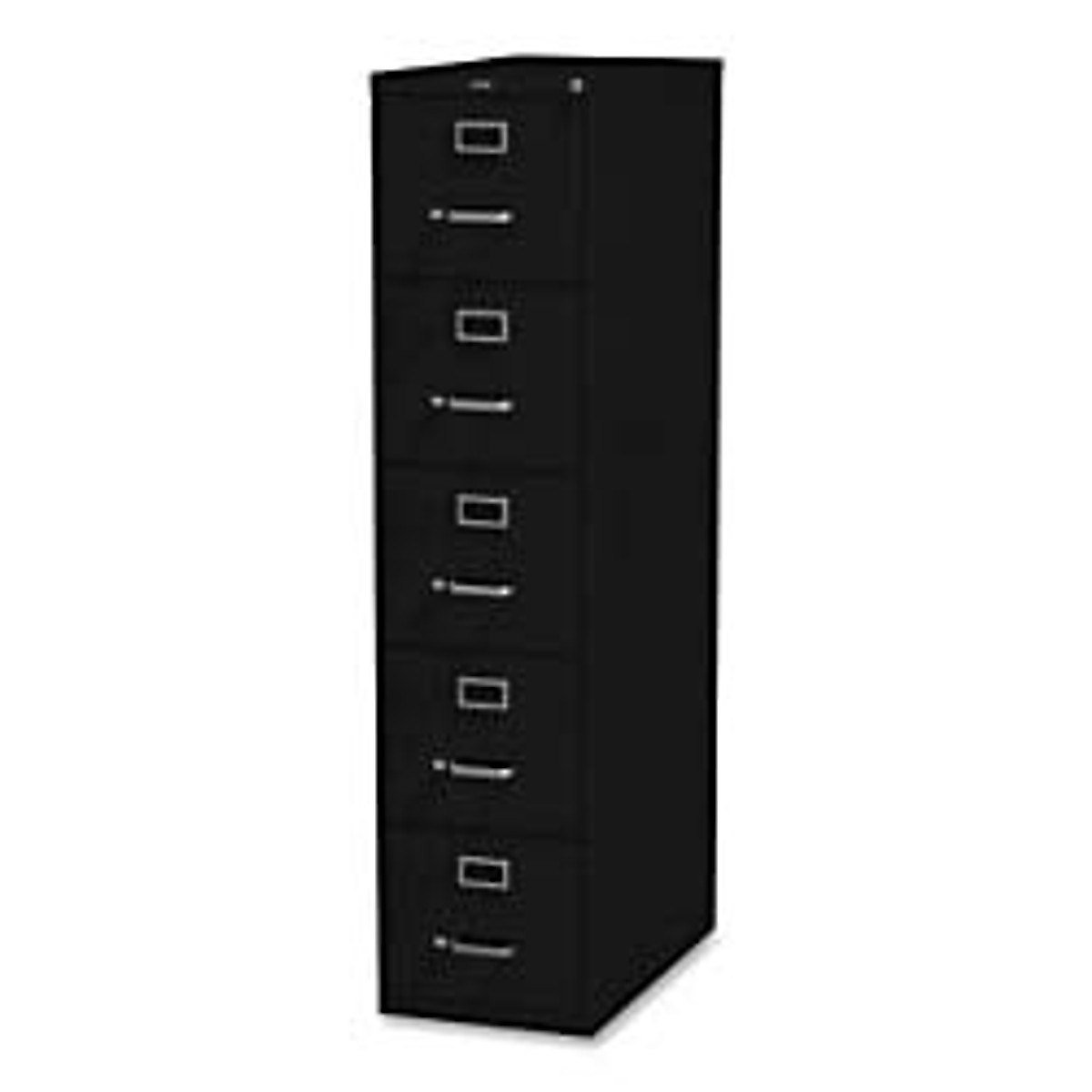 Lorell Vertical File Cabinet, Black