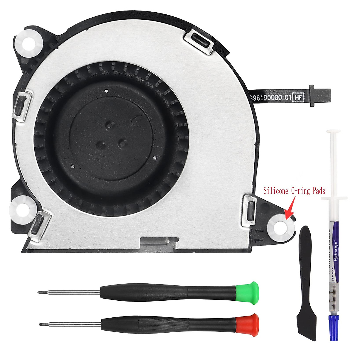 LXun New Replacement Internal Cooling Fan Compatible with Nintendo Switch HAC-001 NS 2017 Console, CPU Heatsink Cooler, Thermal Compound Paste and Repair Tool Kit, Screwdriver