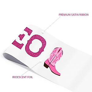 My Last Rodeo Sash - Western Cowgirl Bachelorette Party Decorations, Nashville Bride to Be, Let's Go Girl Decor, Bridal Shower Engagement Party Decorations