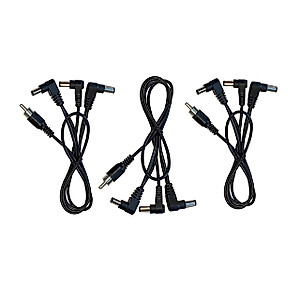Kurrent Electric (3) Pack of 3 Way Split Effects Pedal DC Power Cables for CIOKS Power Supplies