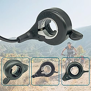 BEISGUANGS EBike Accessories WUXING FT-21X Thumb Throttle Valve 12V/24V/36V/48V/52V/60V/72V Waterproof 3 PIN Plug E-Bike Right Hand Accelerator