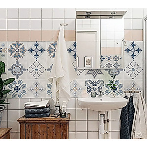 Moyishi Kitchen Backsplash Wallpaper Stickers Waterproof Oilproof High Temperature Resistant Transparent Art Design, 60cmx1M (White)