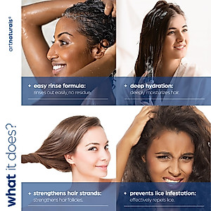 artnaturals Lice Prevention Conditioner (16 Fl Oz / 473ml) - with Rosemary & Tea Tree - Shield for Adults & Kids - Safe for Daily Use - Sulfate & Paraben Free - All Hair Types