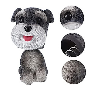 STOBOK Bobble Dog Ornament House Ornaments Ornament for Kids Cake Ornament Dashboard Bobbleheads Bobblehead Doll Toy Shaking Head Dog for Car Shaking Head Dog Adornment Cake Dog Ornament