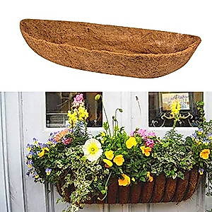Ayybf 3-Packs Coco Liner,Wall Basket Planter Liner, Coco Liner Roll Hanging Basket Pad,Garden Plants Wall Planter Basket, Durable Coconut Husk for Planting. (24in)