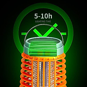 Zap Guardian Mosquito Zapper, Mozz Guard Mosquitoes Zapper 2024, Buzzbug Mosquito Killer, USB Charing and Solar,Great for Outdoor and Indoor (1Pc-Orange)
