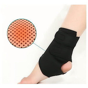 Self-Heating Ankle Brace for Men & Women, Adjustable Ankle Support Brace, Compression Ankle Support Wrap for Arthritis, Plantar Fasciitis, Achilles Tendon Ankle Sprained Pain Relief, Sports Injuries