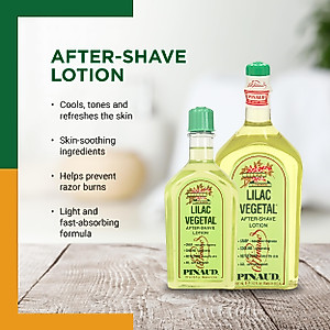 Clubman Pinaud Lilac Vegetal After Shave Lotion, Botanical Musk, 12 Fl Oz