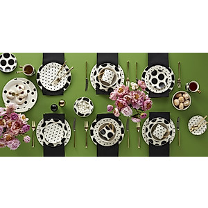 Kate Spade New York Malmo Gold 20-Piece Flatware Set, 4.30 LB, Metallic