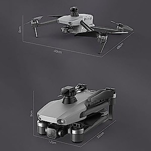 RKSTD WiFi FPV RC Drone For Beginners, Drone With Dual HD Cameras - GPS Foldable RC Quadcopter, Brushless Motors, Suitable For Adults And Kids, Track Flight, Auto Hover