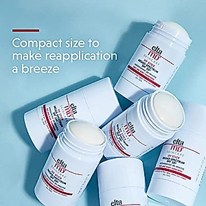 EltaMD UV Stick Sunscreen, Broad Spectrum Sunscreen Stick with SPF 50+, Mineral Face Stick Sunscreen, Oil-Free, Dermatologist Tested, Water-Resistant, Zinc Oxide Sunscreen Stick, 1.3 OZ Stick