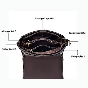 Top Handdle Satchel Handbags For Women - Fashion Print Shoulder Bag Color Blocking Crossbody Purse Leather Tote Handbag(Black)