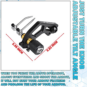 ZSHJGJR Classic Archery Arrow Rest - Arrow Launcher Rest for Compound Bow & Recurve Bows Dual Use, Lightweight Aluminum Arrows Rest, Beginners Right/Left Hand Archers for Hunting & Target Shooting