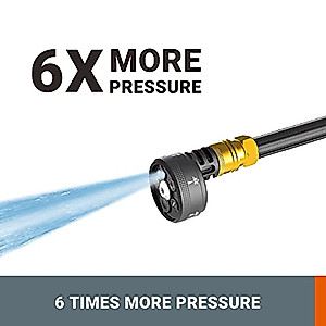 WORX 20V Brushless Hydroshot WG630.2 Cordless High Flow Pressure Washer, Car Washer, Home Cleaner Portable Garden Watering, PowerShare, 5-in-1 Adjustable Nozzle, 1 * 4.0Ah Battery & Charger Included