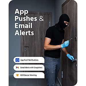 ANNKE 16CH Surveillance Camera System 16 Channel H.265+ 5-in-1 HD DVR Video Recorder, (8) 1080P Outdoor Weatherproof CCTV Security Cams, 2TB Surveillance Hard Drive, Easy Remote Access Indoor Outdoor