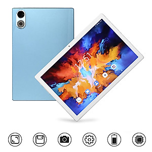 Tablet PC, 10.1 Inch IPS Touchscreen 2.4 5G WiFi Calling Tablet, MT6755 8 Core CPU Gaming Tablet with 8GB RAM 128GB ROM, 8MP 20MP Cameras, 8800Mah Battery, Smooth Display (Blue)