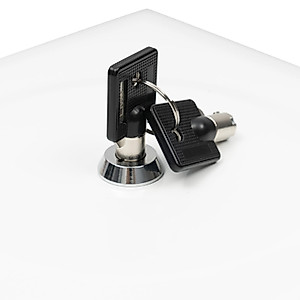 Silencear Vending Machine, 10.24”x10.24”x25.2” Commercial Gumball Vending Machine Gumball Bank Easy Installation Toy Vending Machine for Retail Stores, Amusement Parks, 25 Cents Only (White)